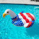 Giant Ride-On Americana Eagle Inflatable Swimming Pool Float - 78 ...