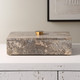 Rectangular Decorative Box - 9.5" - Antique Gray | Christmas Central