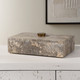 Rectangular Decorative Box - 9.5" - Antique Gray | Christmas Central