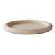 Large Travertine Round Serving Tray - 10" | Christmas Central