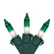 Mini Christmas Light Set - Clear with Green Tip - 10' Green Wire - 50ct ...