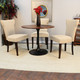 Wooden Mango Top Dining Table with Tulip Base - 36" - Brown & Black ...