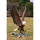 24.5" Large Flying Eagle Outdoor Garden Statue | Christmas Central