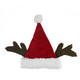 Red & Brown Reindeer Antlers Santa Hat Unisex Adult Christmas Costume ...