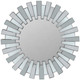 Aztec Sunburst Round Wall Mirror - 25.5" - Silver | Christmas Central