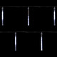 LED Dripping Icicle Christmas Tube Lights - White - 14.25' Clear Wire ...