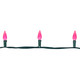 70-Count Pink LED Faceted C6 Christmas Lights - 23 ft Green Wire ...