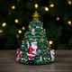 Rotating Christmas Tree Music Box with Santa - 5.5" | Christmas Central