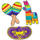 Club Pack of 36 Vibrantly-Colored Mexican Fiesta Cutout Party ...