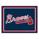 87" x 117" Blue & Red MLB Atlanta Braves Plush Non-Skid Area Rug ...