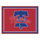 87" x 117" Red & Blue MLB Philadelphia Phillies Plush Non-Skid Area Rug ...