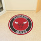 27" Black & Red NBA Chicago Bulls Rounded Door Mat | Christmas Central