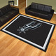 7.25' x 9.75' White & Black NBA San Antonio Spurs Plush Non-Skid Area ...