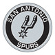 27" Gray & Black NBA San Antonio Spurs Rounded Door Mat | Christmas Central
