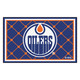 4' x 6' White & Blue NHL Oilers Foot Plush Non-Skid Area Rug ...