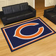 59.5" x 88" Blue & Orange NFL Chicago Bears Non-Skid Area Rug ...