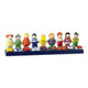 12.5" Blue & Yellow Hand Painted Friends Hanukkah Menorah | Christmas ...