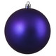 Matte Indigo Blue Shatterproof Christmas Ball Ornament 4" (100mm ...
