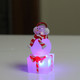 3.75" LED Lighted Color Changing Snowman with Ear Muffs Christmas Table ...