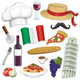 Set of 12 Pieces Italian Photo Fun Signs 14.25” | Christmas Central