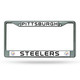 6" x 12" White & Silver Colored NFL Pittsburgh Steelers License Plate ...