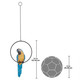 Large Polly in Paradise Parrot Perch on Ring Outdoor Garden Statue - 21 ...
