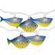 10 Blue & Yellow Fish Mini Summer Patio String Lights – 8.5 ft Green ...