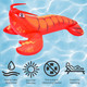 Inflatable Lobster Swimming Pool Rider Float - 51" | Christmas Central