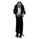 5' Lighted Animated Scary Butler Standing Halloween Decoration ...