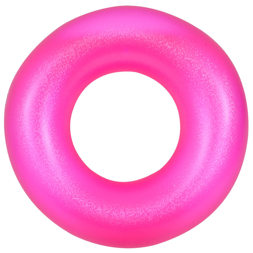 35" Pink Inflatable Inner Tube Pool Float | Christmas Central