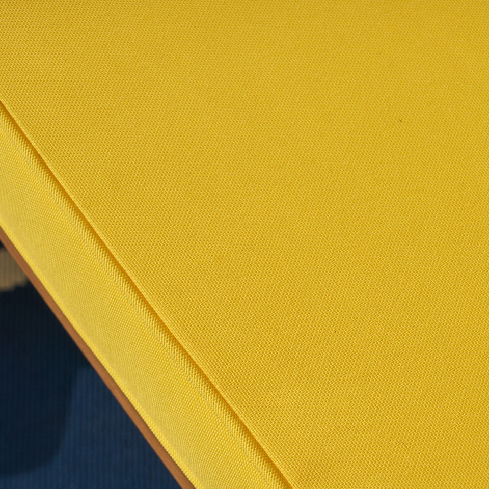 36.75" Brown Mid Century Outdoor Furniture Patio Rocking Chair - Yellow ...