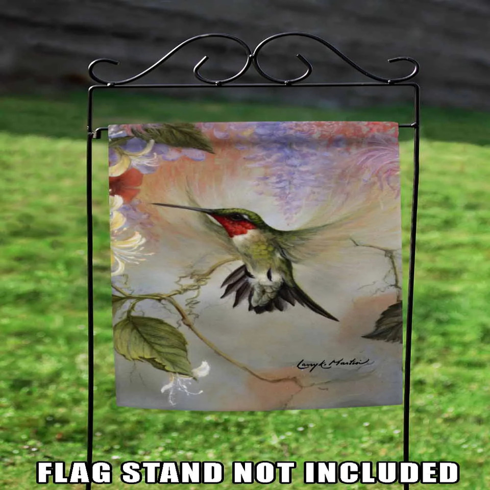 Flying Hummingbird Outdoor Garden Flag 18" x 12.5" | Christmas Central