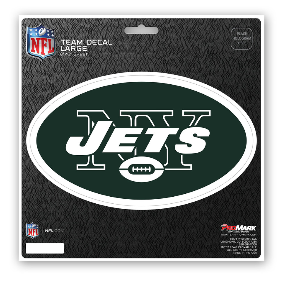 8" NFL New York Jets Large Decal Sticker | Christmas Central