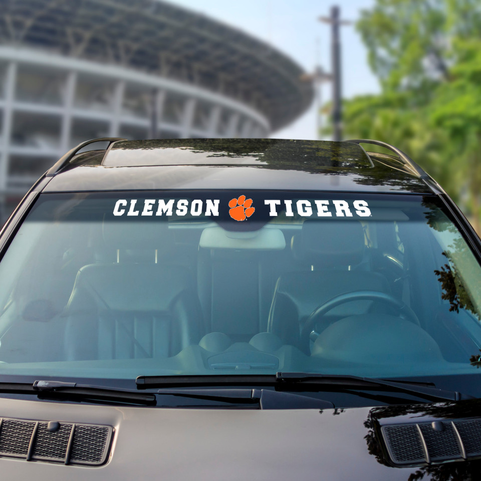 34” NCAA Clemson University Tigers Automotive Windshield Decal ...