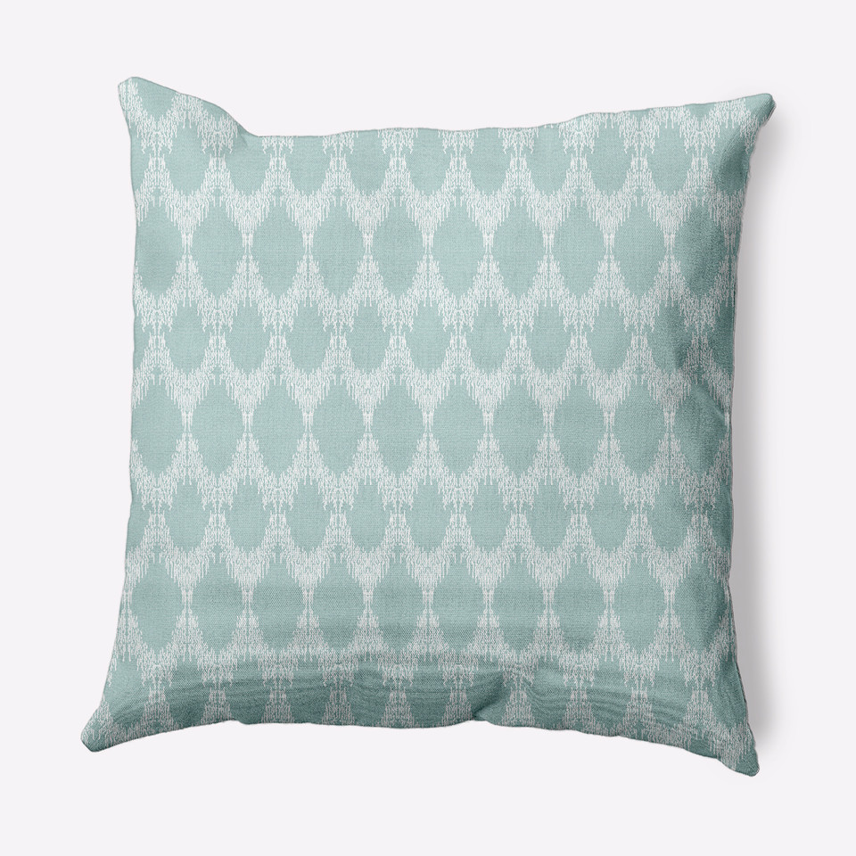20" x 20" Gray & White Westminster Geometric Pattern Outdoor Throw ...
