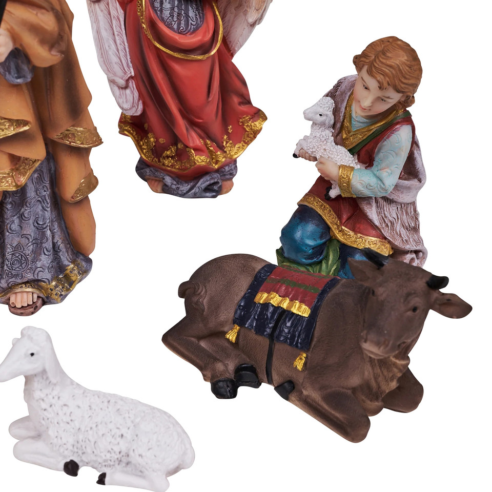 Christmas Nativity & Three Wise Men Figurine Set - 20" - 11-Piece ...