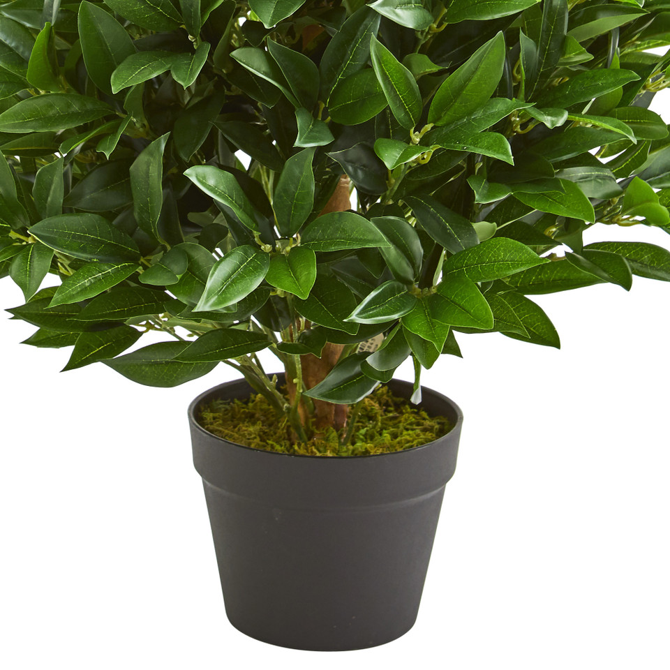 3' Bay Leaf Artificial Topiary Tree | Christmas Central