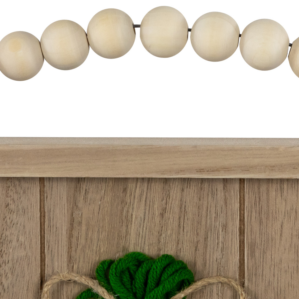 14" Knitted Christmas Tree Wooden Framed Wall Sign | Christmas Central