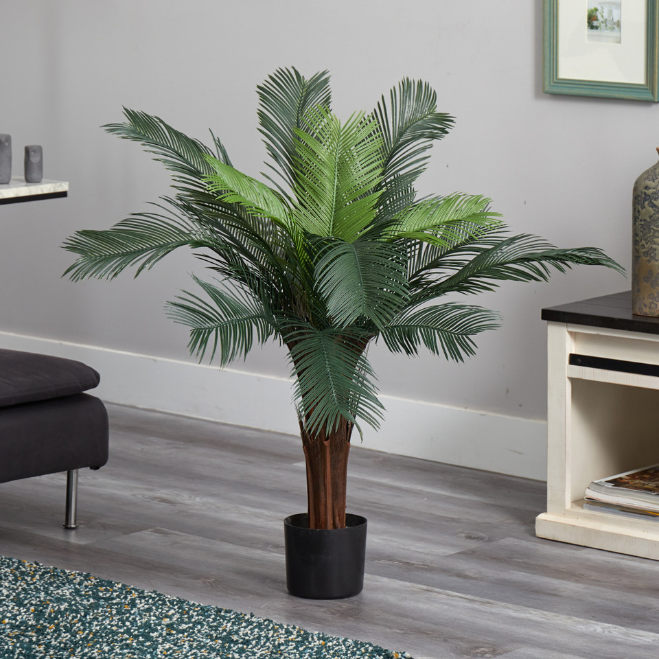 3' Artificial Cycas Tree with Black Pot | Christmas Central