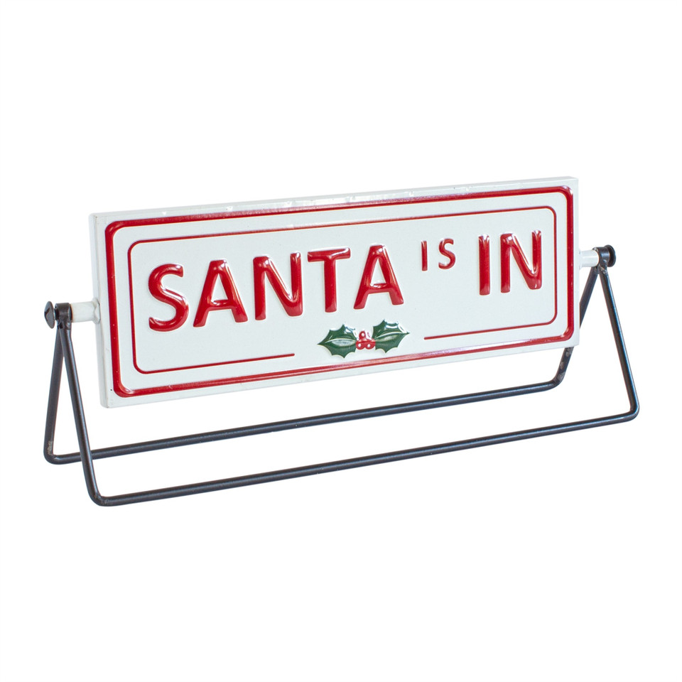 Reversible Christmas Santa Table Signs - 12.75" - Set of 2 | Christmas ...