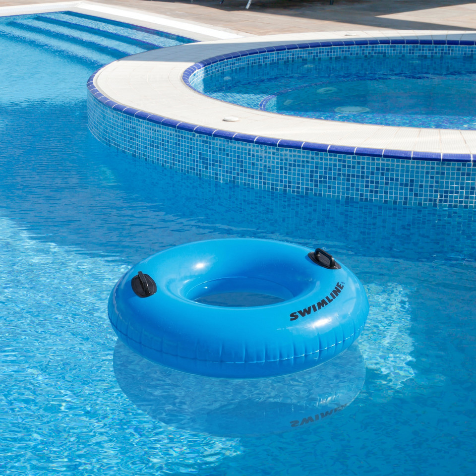Inflatable Swimming Pool Inner Tube Ring Float - 48" - Blue | Christmas ...