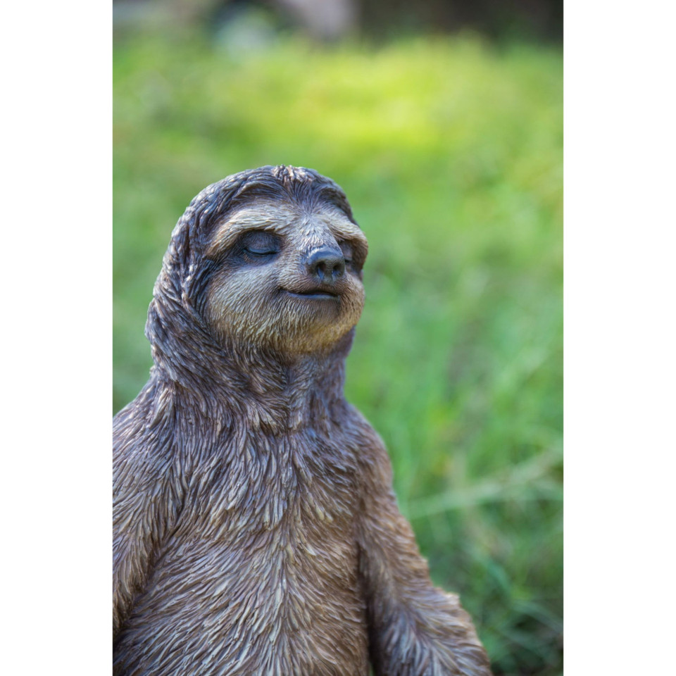 19.5" Meditating Sloth Outdoor Garden Statue | Christmas Central