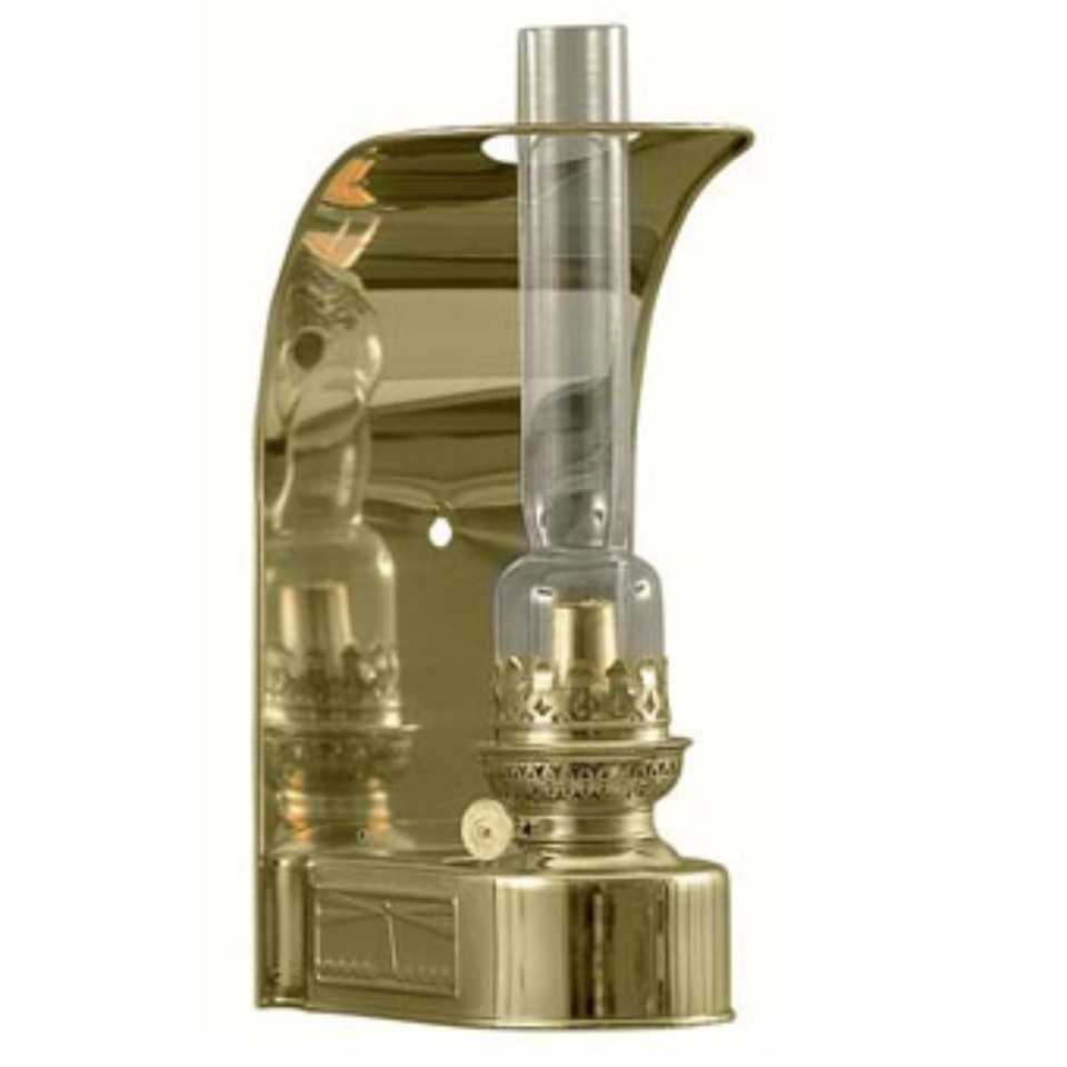 14" Gold & Clear Traditional Oil Wall Lamp | Christmas Central