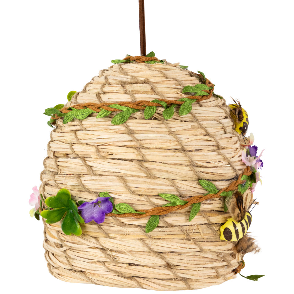 Beehive with Bees Spring Hanging Decoration - 6.25" | Christmas Central