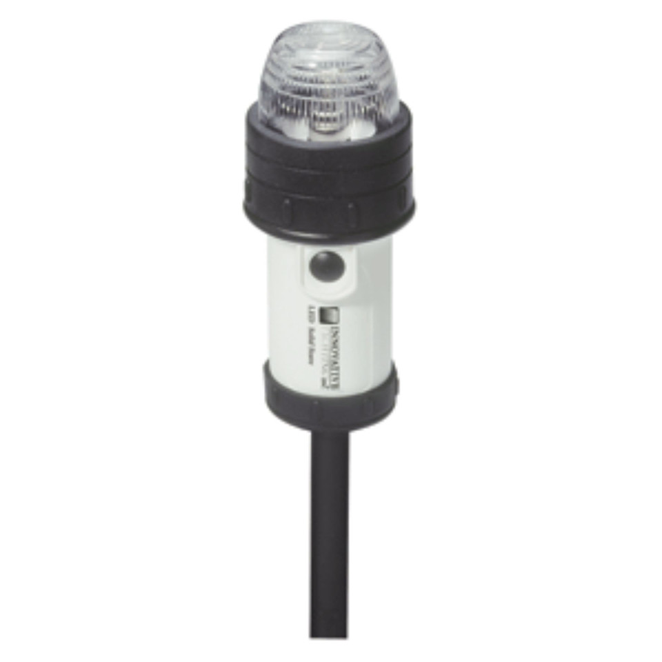 20" White & Black Portable Stern Light with 18in Pole Clamp | Christmas ...