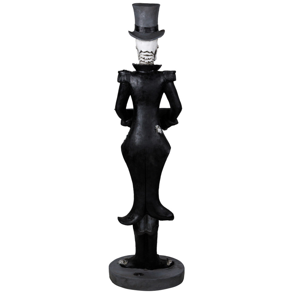 Skeleton Butler Holding Tray Halloween Figure - 4.5' | Christmas Central