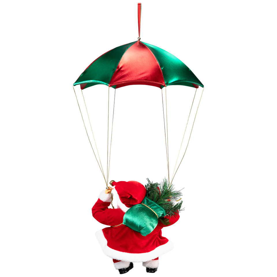 Santa Claus with Gifts Parachute Christmas Decoration - 32" | Christmas ...