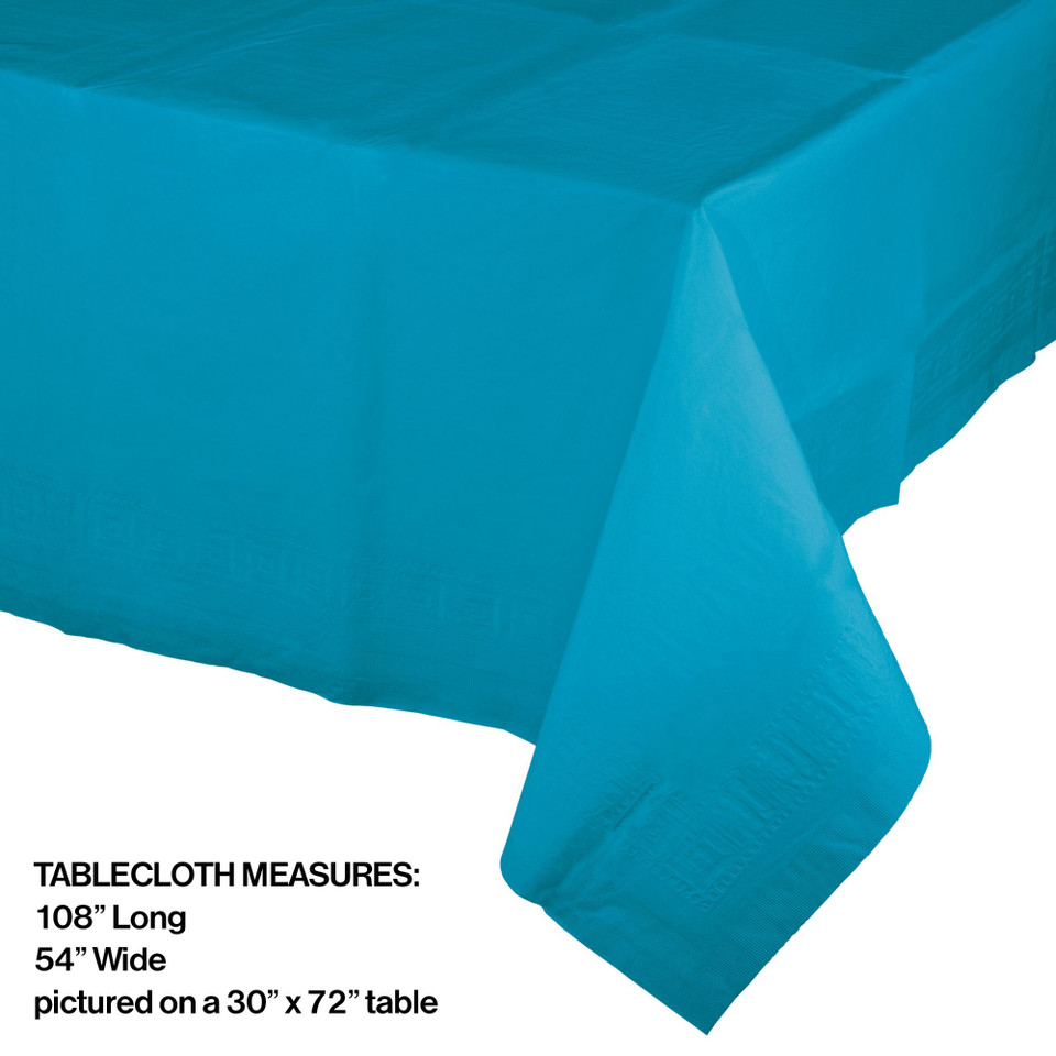 Pack of 6 Turquoise Blue Disposable Banquet Party Table Covers 9 ...