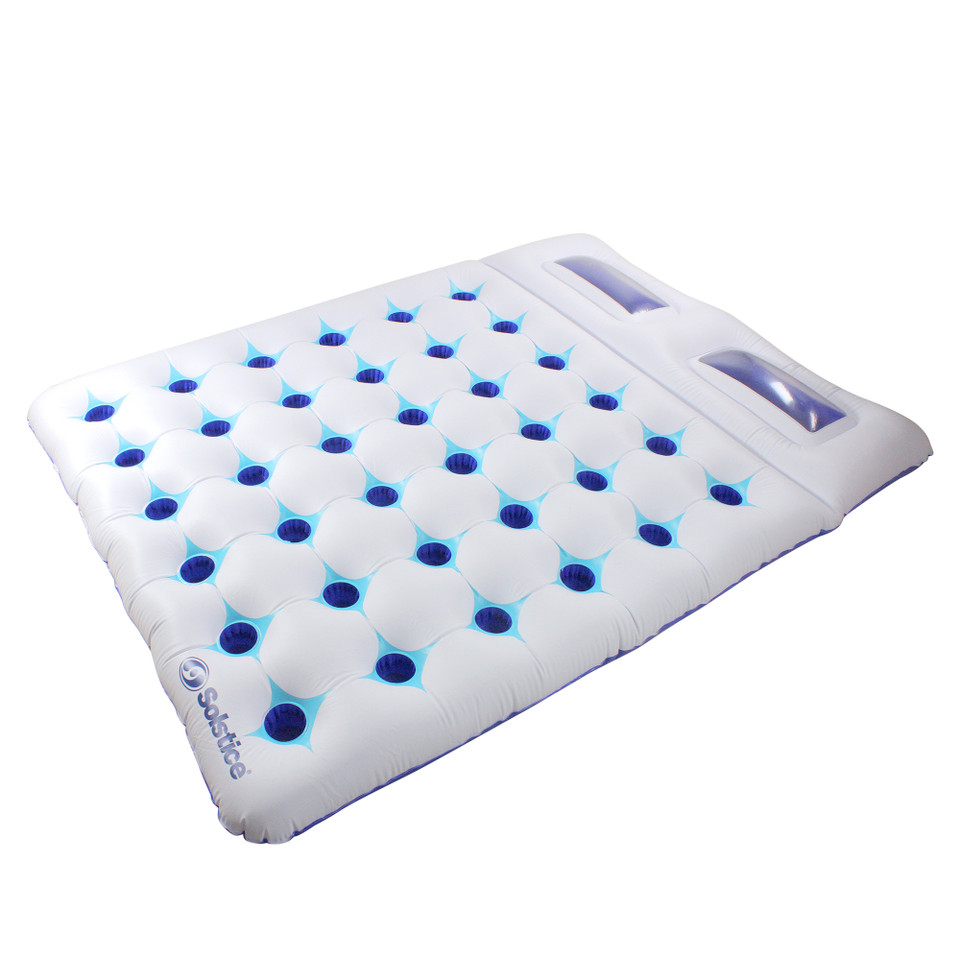 Inflatable Dual Window Pool Air Mattress - 76" - Blue & White ...