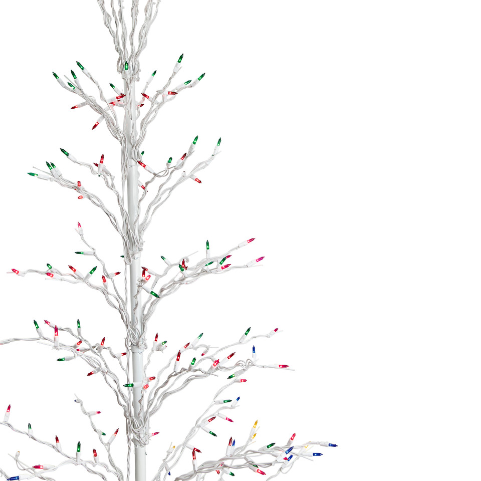 Cascade Twig Tree Outdoor Christmas Decoration - 6' - White - Multi ...